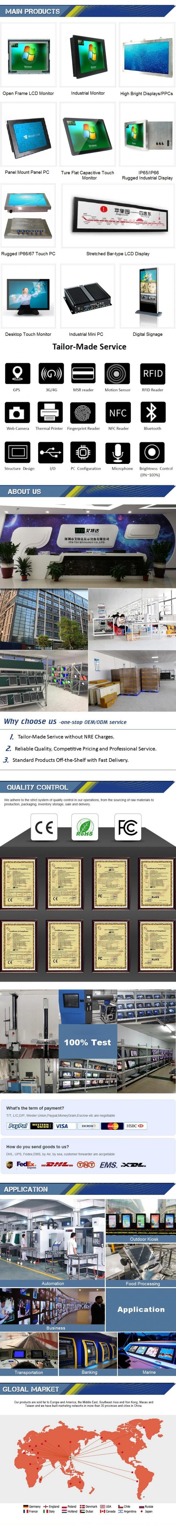 4K Resolution 43 Inch Curved Monitor PCAP Touch Screen Monitor For Gaming