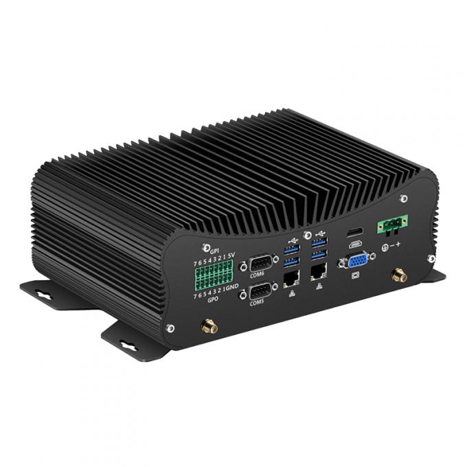Fanless GPIO Industrial Embedded Mini PC Dual LAN RS422