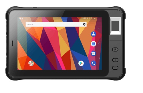 rugged 7 inch android tablet 1000nits sunlight readable with fingerprint
