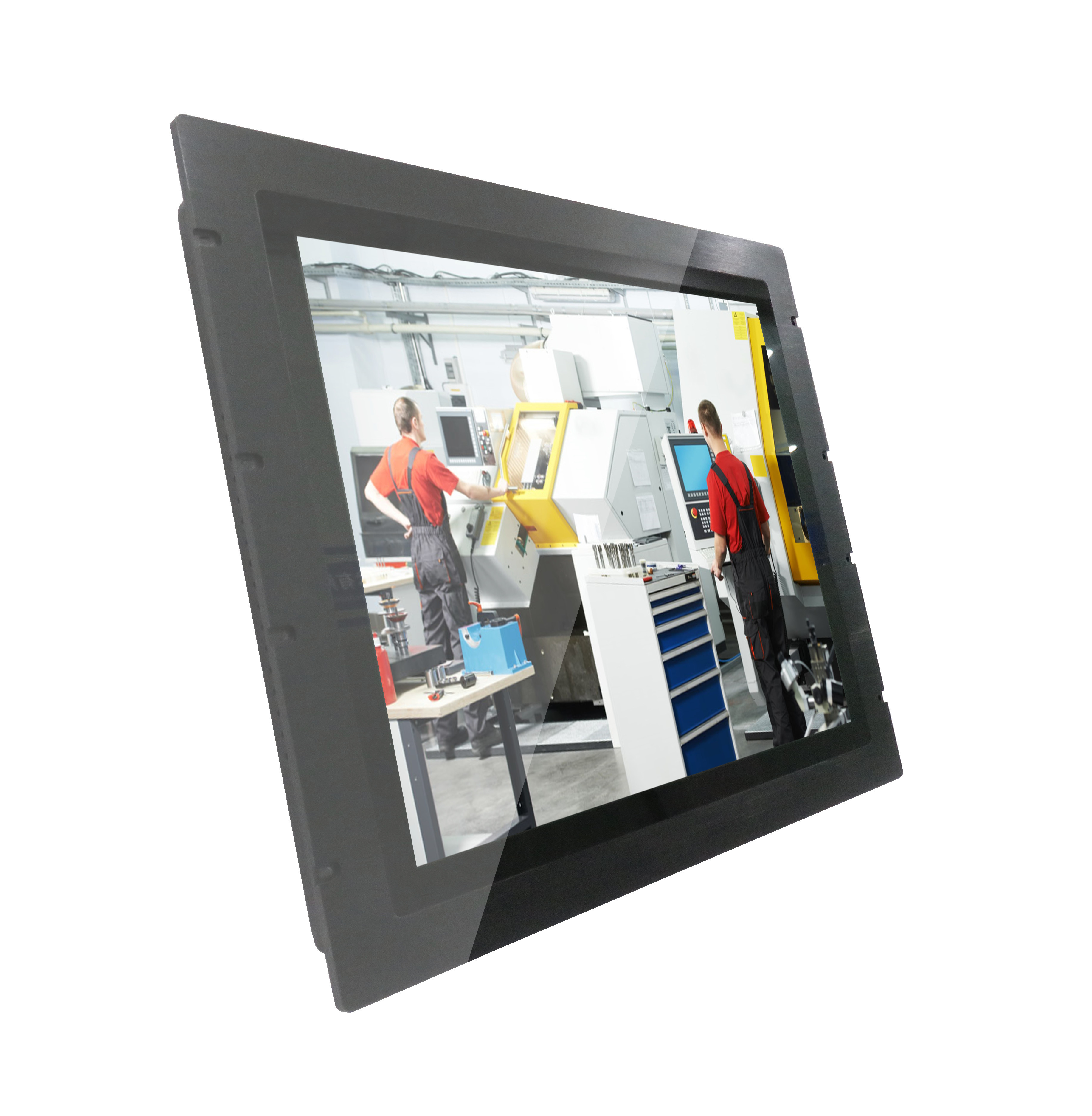 15" Robust 1U Rack Mount Monitor , Rackmount LCD Monitor NEMA4 IP65 Front