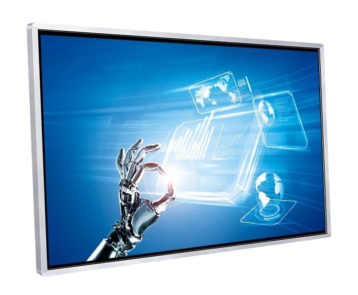 65" LCD Panel Industrial IR Touch Screen AiO PC Monitor with X86 System ...