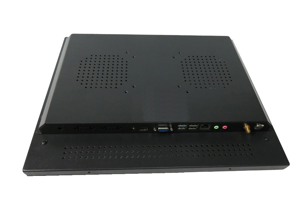 15" bezel free PCAP multi touchscreen AIO fanless Panel PC Celeron ...