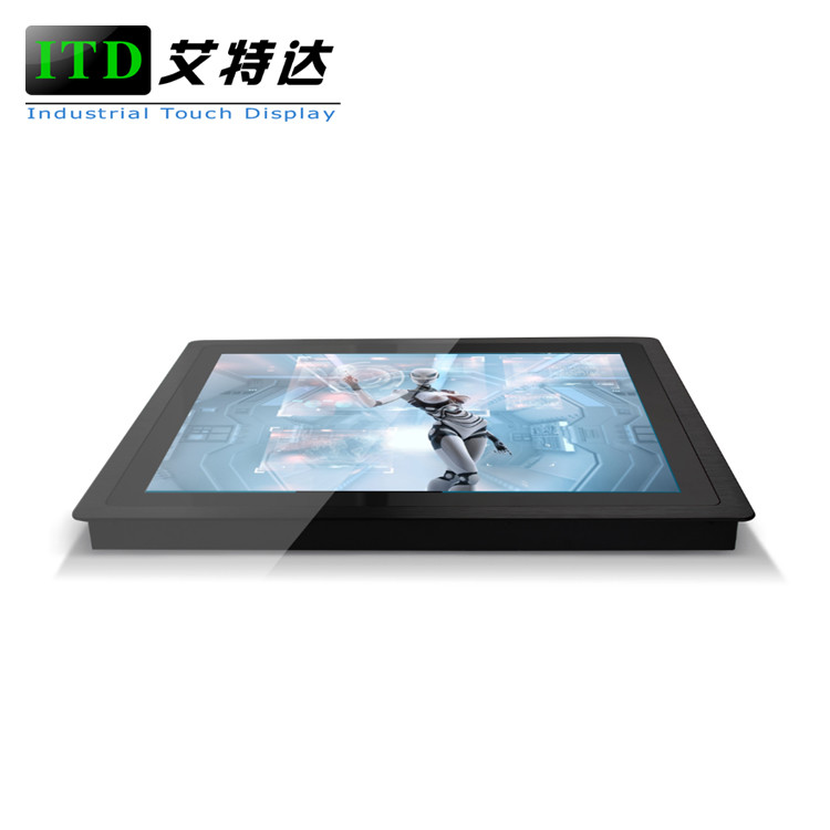 High Resolution Panel Mount Touch Screen Monitor Flat Front Input VGA ...